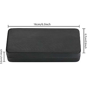 alladaga Hard Shell Eyeglasses Case Protective Glasses Case for Men and Women (Black)
