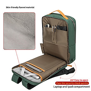 NOBLEMAN Backpack for women and man,15.6 Inch everyday Laptop Backpack, Daypack, with USB travel daypack (Dark Green)