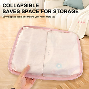 Mziart Kids Laundry Basket, Cute Animal Baskets Collapsible Dirty Clothes Laundry Hamper Nursery Storage Basket Large Boys Girls Toy Box Storage Organizer for Bedroom Bathroom Gift Baskets, Pink Dog