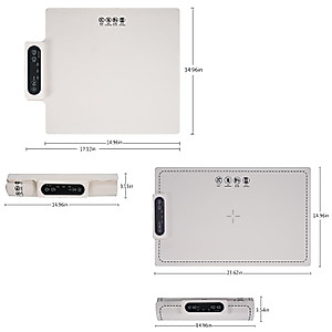 Tempmaster Adjustable Warming Tray, Temp Master Warming Tray, Tempmaster Warming Mat, Tempmaster Warming Tray, Multi-Function Hot Food Warming Pad, Food Warming Mat for Kitchen (Blue Gray, Large)