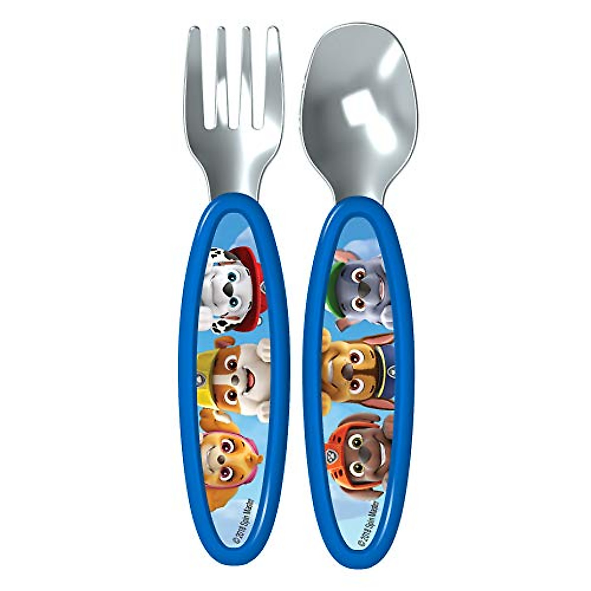 Playtex Mealtime Paw Patrol Utensils for Boys Including 1 Spoon and 1 Fork(Pack of 1)