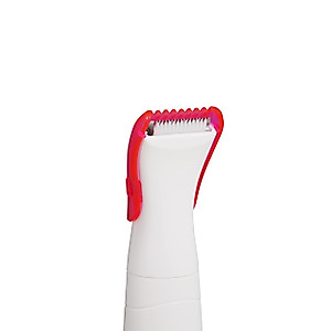 Clio PALMPERFECT Pro Series Bikini Trimmer for Women - Includes Foil Shaver and Exfoliating Brush Head - Cordless Hair Removal Electric Razor