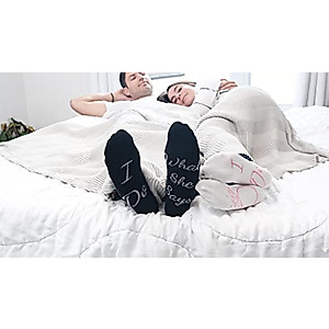 Monkey Stix Wedding Gift Socks Bride Dress Bachelorette Gifts, Novelty Wedding Accessories Groom Gift Bridal Shower Newlyweds Engagement Party 2 Pairs Mr. Mrs.