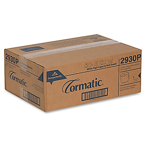 Cormatic Paper Towel Roll by GP PRO (Georgia-Pacific), White, 2930P, 700 Linear Feet Per Roll, 6 Rolls Per Case