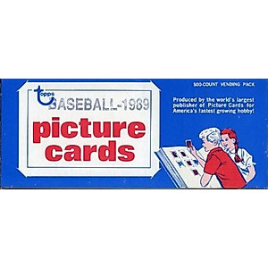 1989 Topps Baseball Cards Unopened Vending Box of 500 Cards! Look for Rookies including Craig Biggio and Gary Sheffield and Hall of Famers and Superstars including Cal Ripken, Nolan Ryan, Mark