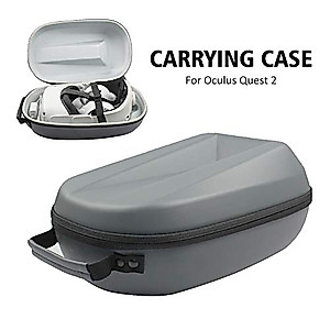 Dengofng Carrying Case for VR Gaming Headset,Carrying Case for VR Headset Accessories Portable Travel Storage Bag with Zipper(Gray)