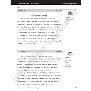 Evan-Moor Daily Paragraph Editing, Grade 7