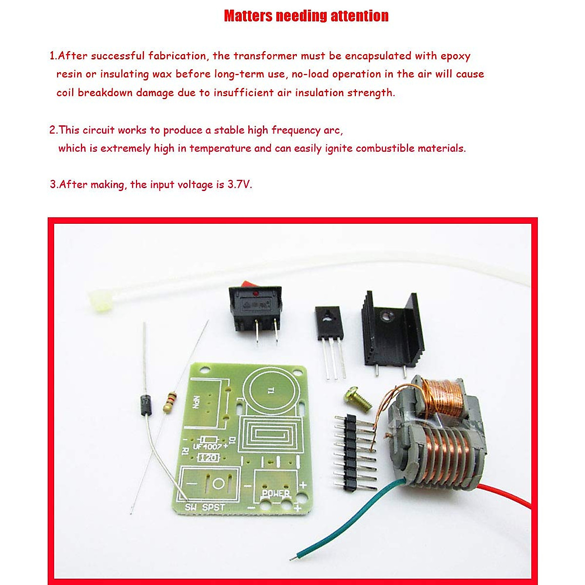 Comidox 15KV Boost Generator Kit for DIY Electronics
