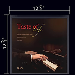 50x Vinyl Record Outer Sleeves, 12 LP - Crystal Clear, Not Cloudy, No Wrinkles! The Best Protection for Your Collection