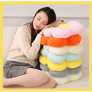 WYIKE Little Daisy Sofa Pillow Cute Flower Bay Window Cushion Sunflower Cushion Office Seat Cushion (Purple)