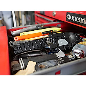 CAMILLUS Comb 7.25" Clip Point Blade Durable Corrosion-Resistant 420 Stainless Steel Outdoor Survival Hunting Fishing Camping Fixed Blade Knife, Molded Sheath with 4 Additional Functions Included