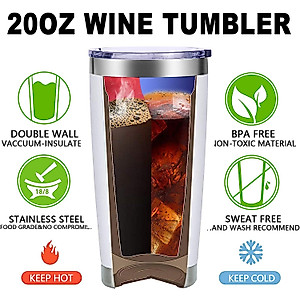 MTSDECO Only The Best Grandmas Get Promoted to Great Grandma Tumblers & Water Glasses 20 oz Insulated Stainless Steel Travel Coffee Mug Tumbler for Hot & Cold Beverages Birthday Christmas Gifts