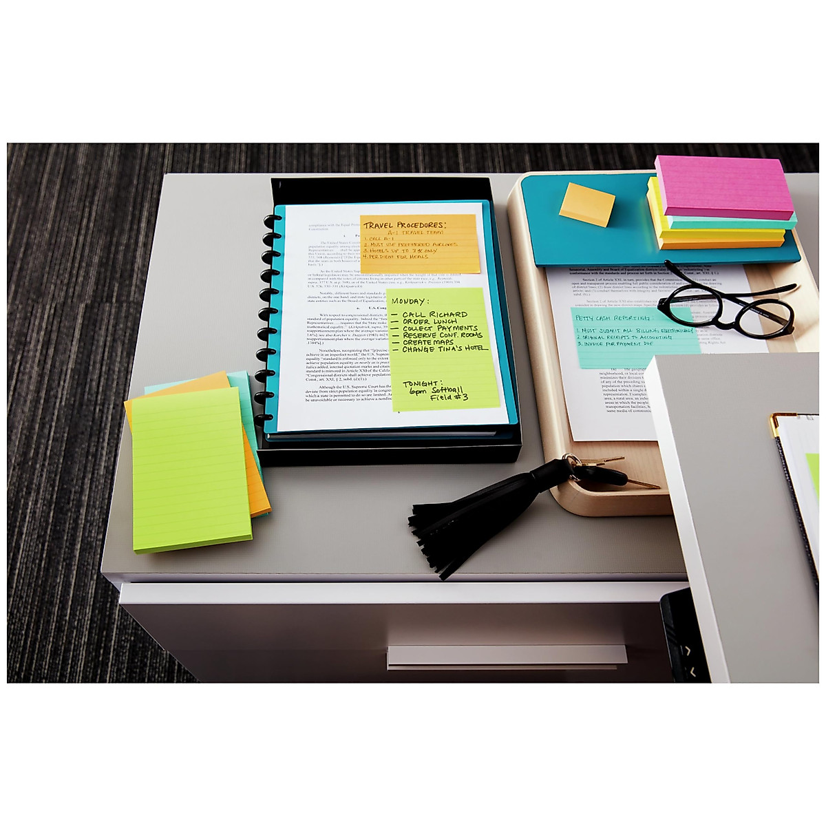 Post-it Mini Notes, 1.5x2 in, 24 Pads, America's #1 Favorite Sticky Notes, Poptimistic Collection, Bright Colors (Magenta, Pink, Blue, Green), Clean Removal, Recyclable (653-24ANVAD)