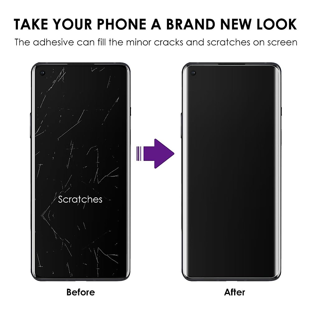 Akcoo [3 Pack] For OnePlus 10 Pro Screen Protector, Full Screen UV Liquid Adhesive Tempered Glass for OnePlus 10 Pro 5G