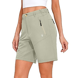 Little Donkey Andy Women's Stretch Quick Dry Cargo Shorts for Hiking, Camping, Travel Khaki Size XXL