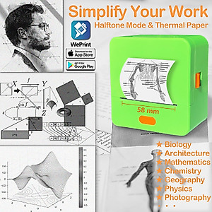 Lemketan Label Maker Machine with Tape, Mini Portable Bluetooth Thermal Printer, 2 Inch Label Printer for Small Business Barcode Storage Mailing Office Home with Auto Scan Identification