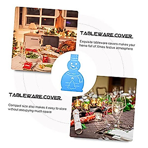 BESTOYARD 4pcs Cutlery Bag Red Plaid Cutlery Holders Silverware Bags Silverware Sleeve Fork Spoon Holders Blue Storage Bags Silverware Storage Bag Felt Cloth Bracket Tableware