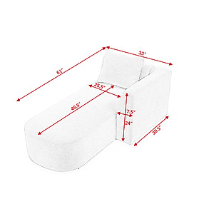 Free Combination Upholstered Reversible Modular Sectional Sofa,Rearrangeable U-Shaped Corner Cloud Deep Sleeper Sofá Bed with 2 Single Seats, Chaises and Ottomans for Living Room Office Furniture Set