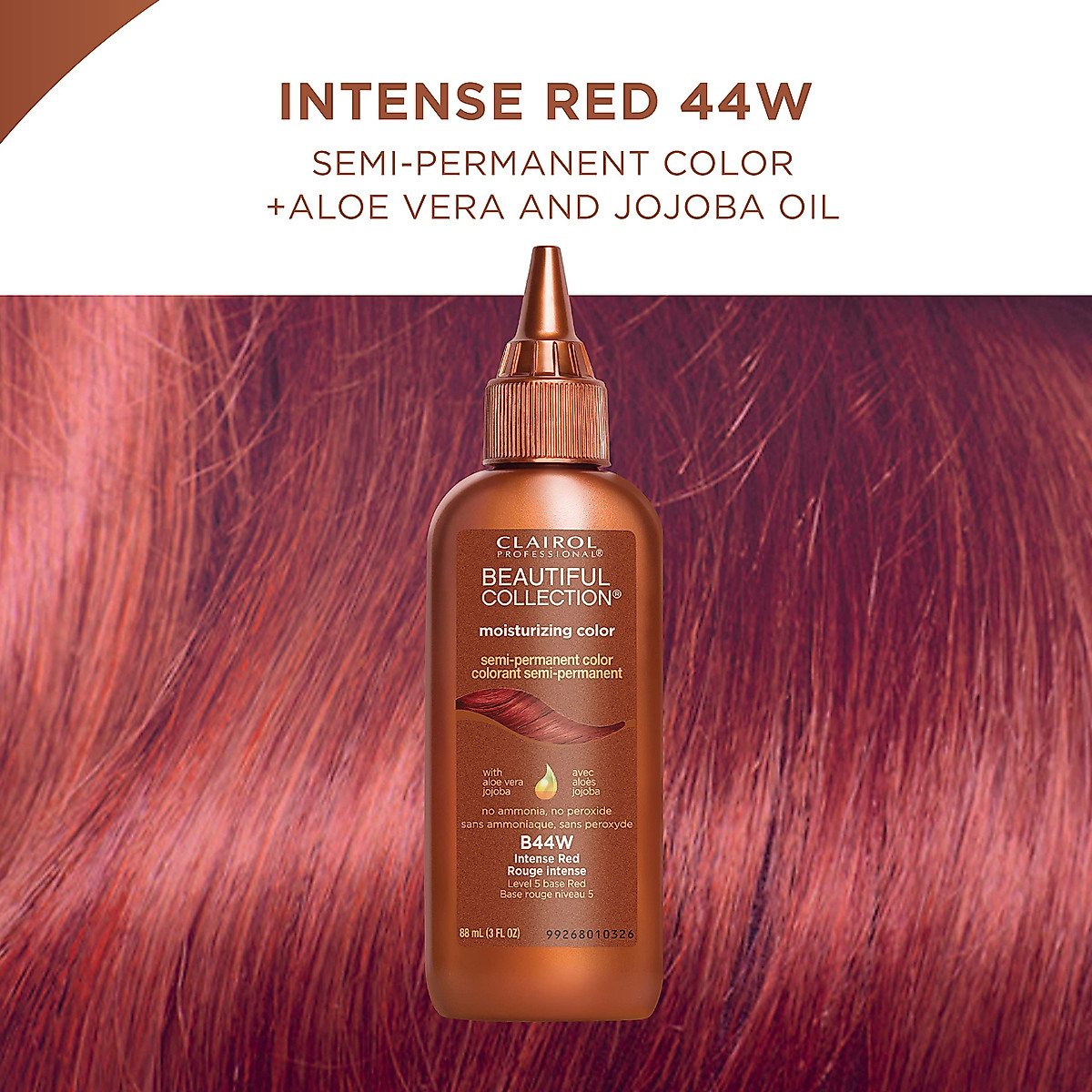 Clairol Professional Beautiful Collection Hair Color, 44W Intense Red, 3 oz.