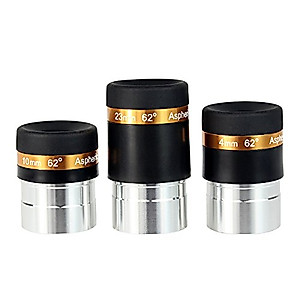 SVBONY Telescope Lens 4mm 10mm 23mm Telescope Eyepieces Fully Coated Lens Telescope Accessories Kit Wide Angle for 1.25 inches Astronomic Telescope