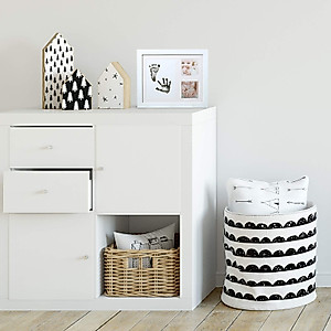 Outus 18 Pieces Baby Inkless Handprint and Footprint Kit 6 Safe Hand and Foot Ink Pad Clean Touch Dog Paw Print Stamp Kit and 12 Card for Newborn Registry Family Keepsake Baby Gift (Small)