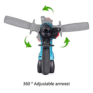 Vikky 20V SDS Plus rotary hammer drill, brushless cordless demolition hammer kit, with 4.2Ah battery and charger, 4 functions, suitable for drill bits, point/flat/U-shaped chisels