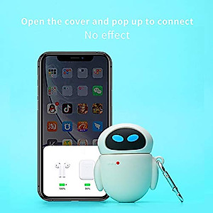 hnspice Case for AirPod 2/1, 3D Cute Cartoons Wall·E Skin Design， for Girls Kids Teens AirPod (EAE)