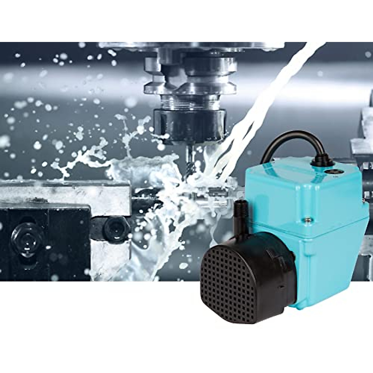 Little Giant 502103 300 GPH 115-Volt Manual Oil Filled Submersible Aluminum Direct Drive Submersible Pump, Blue, 2E-N