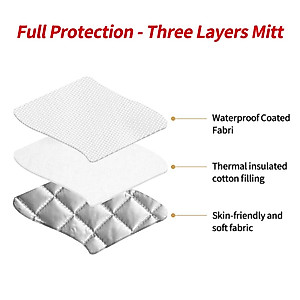 Mushroom Oven Mitts and Pot Holders Sets, Funny Kitchen Heat Resistant of 500 Degrees, Pure Cotton Hot Pads and Oven Mitts Sets for Baking,Cooking,BBQ Grilling(3Pcs Set)…