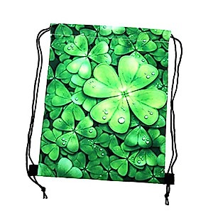 SHERCHPRY 3pcs drawstring backpack sport backpack Patricks Day Drawstring bag St Patrick Day sack party favor shopping bag printed travel bag storage bag tighten up sports bag party supplies