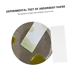 BUGUUYO 1000pcs Absorbent Paper Experiment Experiments Paper Chemistry Paper Science Experiment Strip Test Paper Strip Paper Strips Experiment Blotting Paper Neutral Cotton White