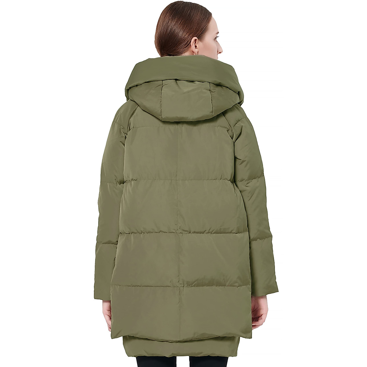 Orolay Women's Thickened Down Jacket Green L