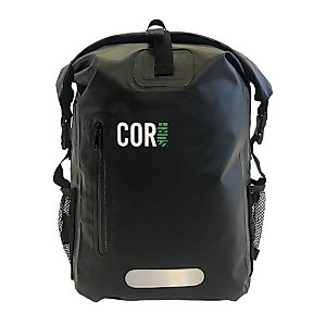 Waterproof Backpack with Laptop Sleeve | Heavy Duty Hiking, Kayak Dry Bag Backpack | Roll-Top Closure (25L Black)