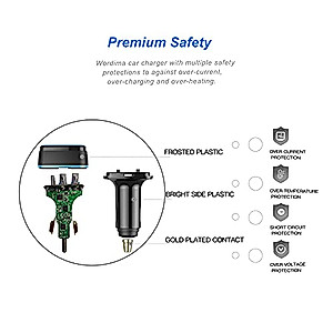 85w USB C Car Charger,WORDIMA USB Car Charger 3Port Fast Charger Cigarette Lighter USB Adapter Compatible with iPhone 14 13 12 Pro Max iPad Pro,Google Pixel,Oneplus,Samsung Galaxy S21,MacBook Pro Air