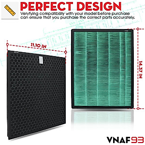 4-Pack 400/400S True HEPA Filter Replacement Filter For Coway AIRMEGA Max2 400/400S 400 400s 400(G) 400s(G) Air Purifier, Max 2 Green H13 True HEPA and Active Carbon Filter Set (Part# AP-2015-FP)
