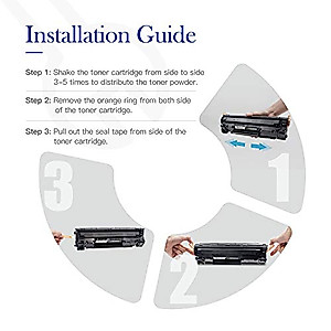 Valuetoner Compatible Toner Cartridge Replacement for HP 85A CE285A for Laserjet Pro P1102w Pro P1109w P1102 M1212nf M1217nfw MFP M1212 M1217 M1132 Printer (Black, 2 Pack)