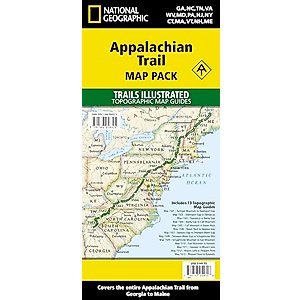 Appalachian Trail (National Geographic Trails Illustrated Map) - 13 Map Bundle