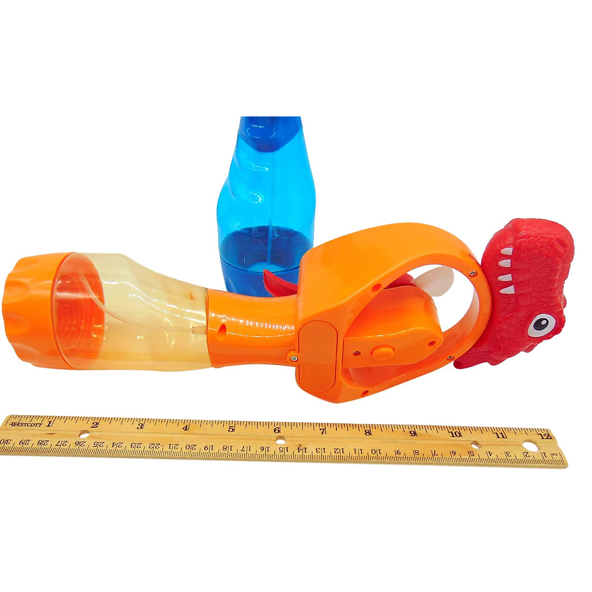 Dinosaur Misting Spray Bottle Fan Kids Personal Cooling Mist Portable Handheld Humidifier Powered Tyranasaurus T-Rex Fans with Mist for Boys or Girls, Set of 2