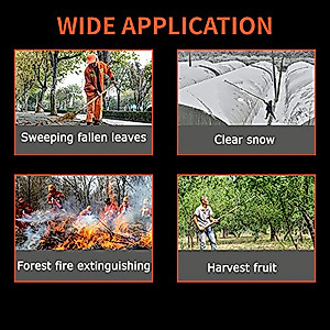 GDAE10 42.7CC 2 Stroke Backpack Leaf Blower Gas Powered 156MPH Leaf Blowers Cordless for Lawn Care,Commercial Gasoline Leaf Blower with Harness