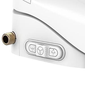 CIPACHO Smart Bidet Toilet Seat, Elongated Heated Toilet Seat with Instant Warm Water & Dryer, Smart Bidet Warmer, Feminine & Front Rear Wash, Wireless Remote, Self-Clean Nozzle, Slow Close Lid