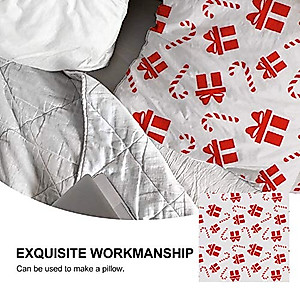 MILISTEN Nativity Decor 20Pcs Christmas Cotton Fabric Floral Quilting Cloth Piece Fat Patchwork Bundles Quarters Precut Scraps for Xmas Dress Cloth Bag DIY Sewing Craft 20x20cm Winter Sheets