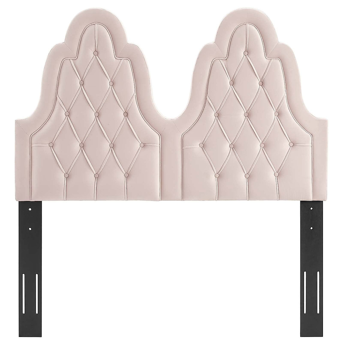 Modway Augustine Tufted Performance Velvet Headboard, King/California King, Pink