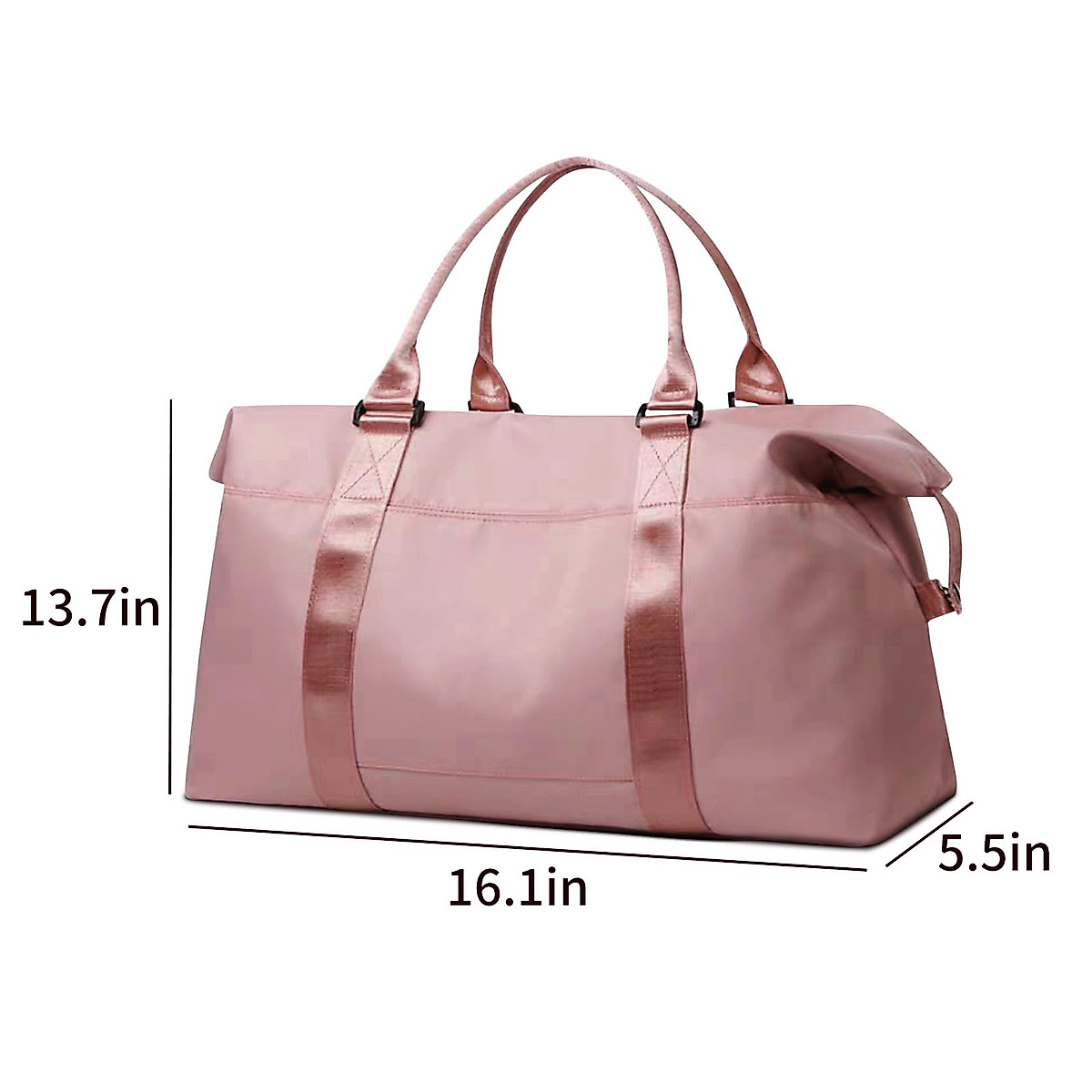WPODAR Gym Bag for Women, Pink Duffle Bag Tote Bag Shoulder Bag Travel Bag for Women for Plane, Duffle Bag for Swimming Yoga with Dry Wet Separated Pocket for Training