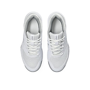 ASICS Women's Gel-Dedicate 8 Tennis Shoes, 8, White/Pure Silver