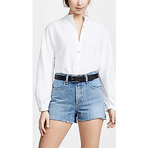 rag & bone Women's Boyfriend Belt, Black, S