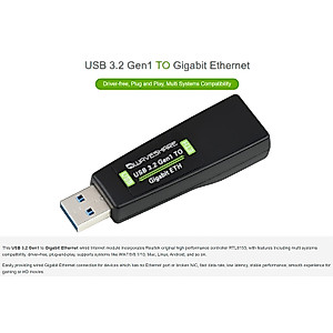 Bicool USB 3.2 Gen1 to Gigabit Ethernet Converter,RTL8153 Controller 101001000Mbps Network Standard, Driver-Free,Plug and Play,Support Multi Systems Win788.110,etc.