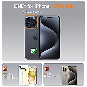 LOHASIC Leather Cases for iPhone 15 Pro Max, Luxury PU Phone Cover with Logo Cutout, Thin High-end Designer Soft Non-Slip Grip Men Cases for iPhone 15 Pro Max(2023) 6.7" 5G - Blue