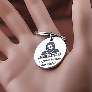 BLEOUK What Do We DO In The Shadows Jackie Daytona Regular Human Bartender Keychain (JACKIE DAYTONA)