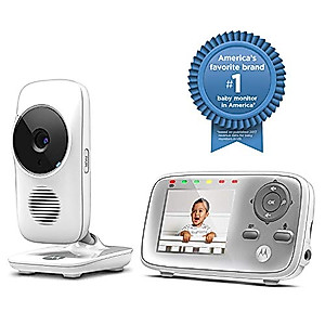 Motorola MBP483 2.8" Video Baby Monitor with Digital Zoom, Two-Way Audio and Room Temperature Display