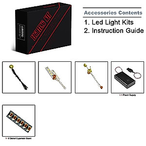 BrickBling Light Kit for Lego The Iron Golem Fortress Building Toy Set, Creative Lighting Compatible with Lego 21250 (Lights Only, No Bricks)